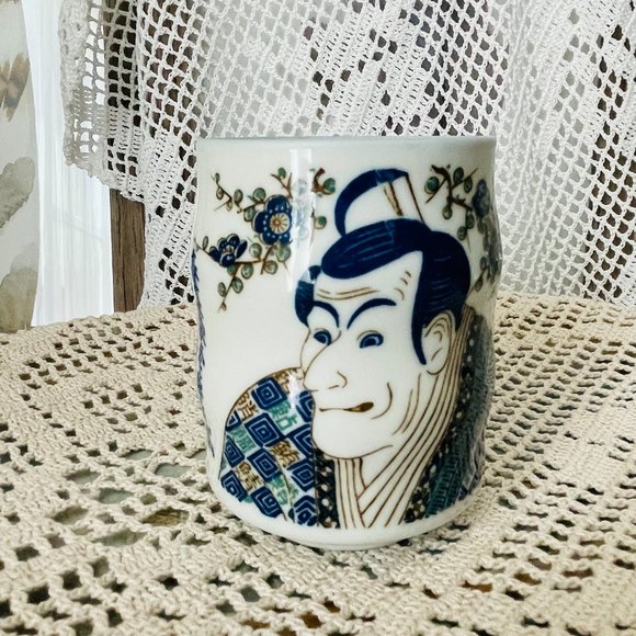 Vintage | Dining | Vintage Porcelain Samurai Tea Cup 4 Japan | Poshmark